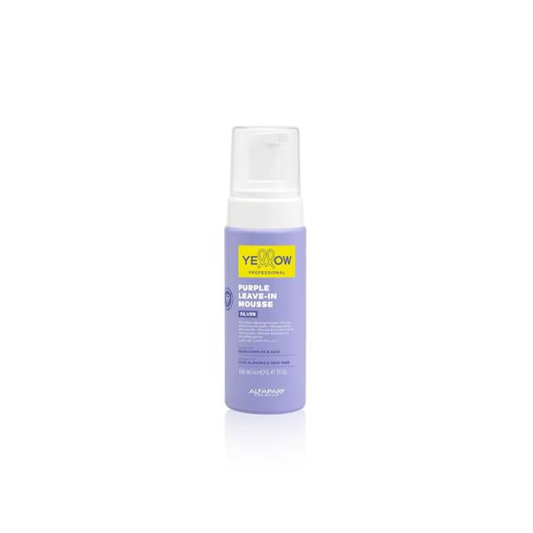 YELLOW PURPLE LEAVE IN MOUSSE SILVER 160ML | American Beauty Supply