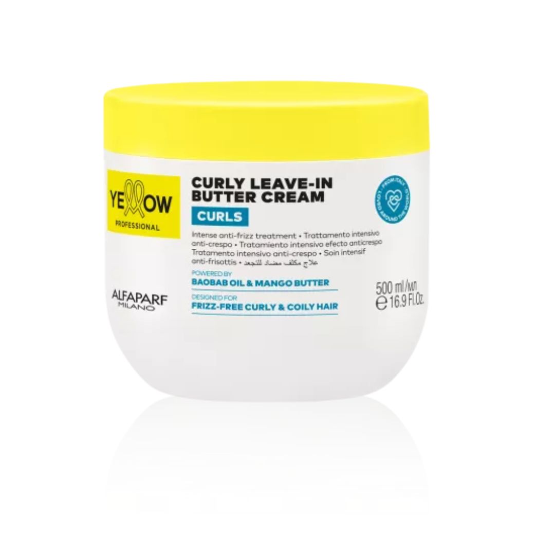 YELLOW CURLY LEAVE IN BUTTER CREAM CURLS 500ML (N) | American Beauty Supply