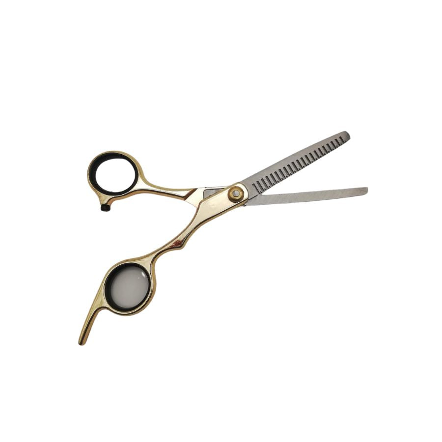 TIJERA BARBERO P/ GRAFILAR COLOR DORADO 6.5 | American Beauty Supply