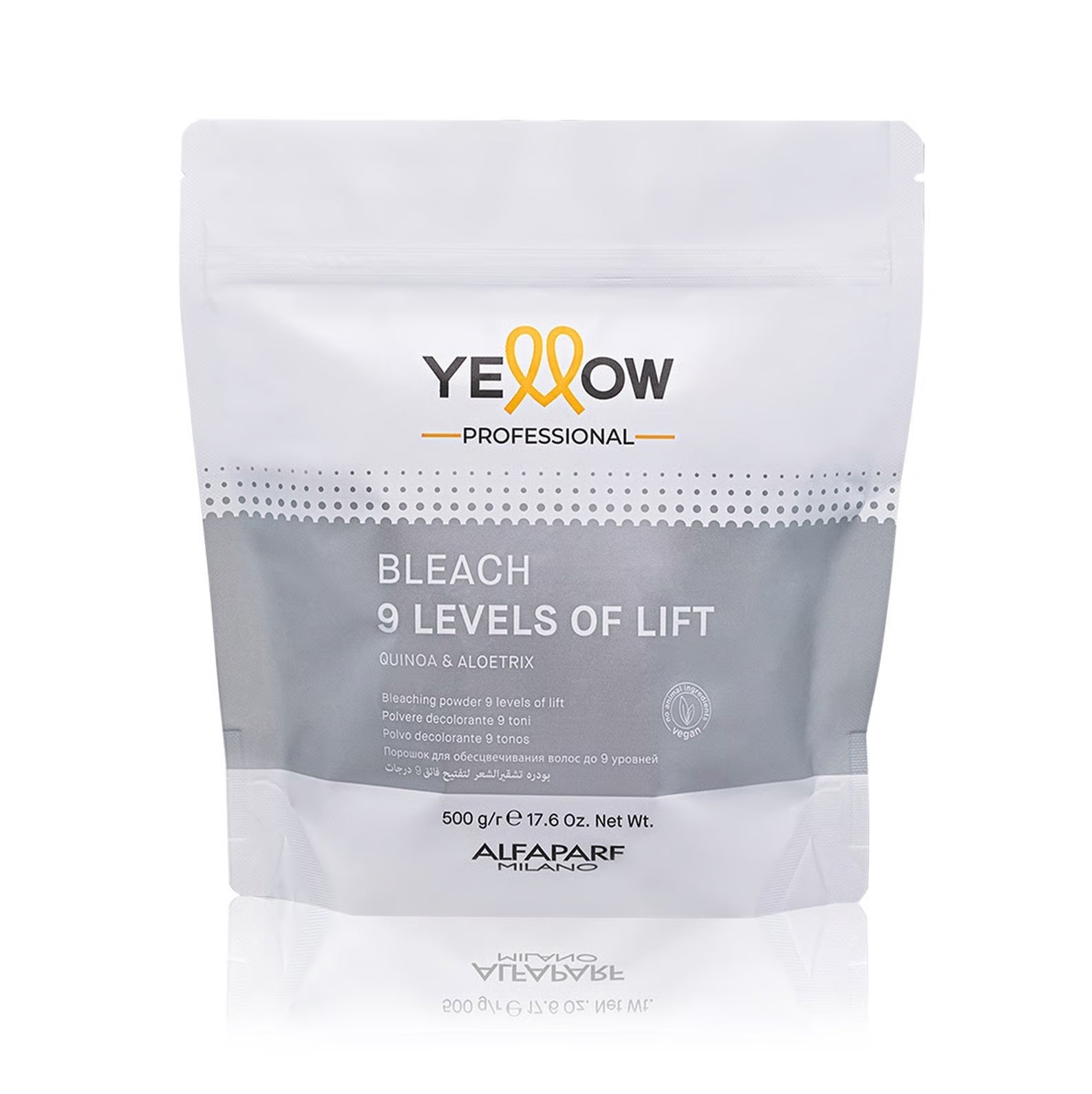 YELLOW BLEACH 9 LEVELS OF LIFT (QUINOA AND ALOETRIX) 500GR | American ...
